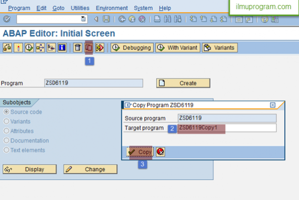 Tcode Se38 Abap Editor Copy Program Ilmu Programmer